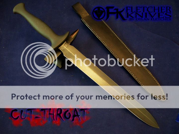 The Cut-Throat... special one-off dagger from Fletcher Knives ...
