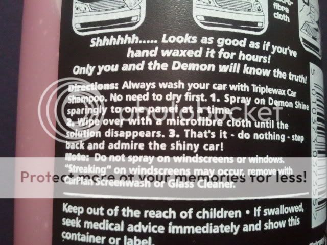 Car Plan Demon Shine - Removes wax? | Detailing World Forum