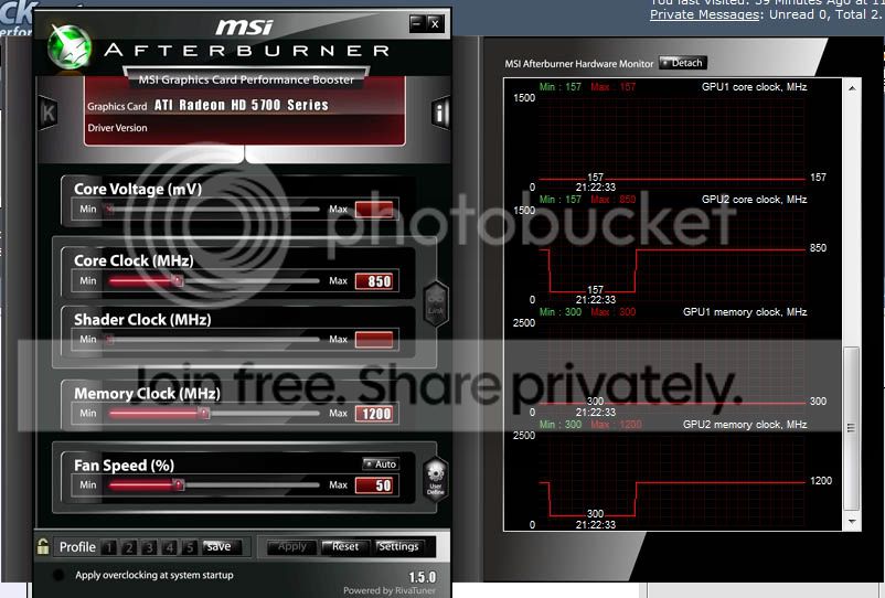 In MSI Afterburner, why do my 2 GPUs have different core clock speeds ...
